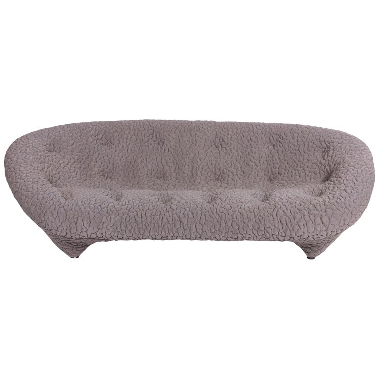 Ligne Roset Ploum Fabric Sofa Gray Three-Seat Erwan and Ronan ...