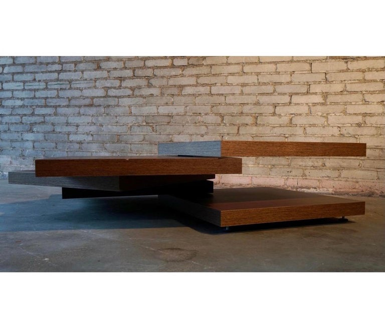 Ligne Roset Swivel Cocktail Coffee Table Mid-Century Modern at 1stDibs