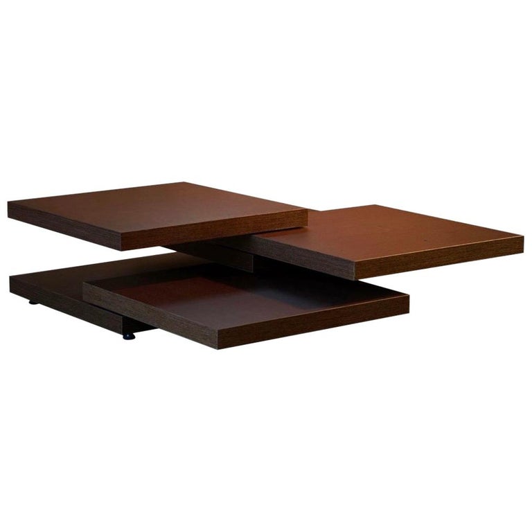 Ligne Roset Swivel Cocktail Coffee Table Mid-Century Modern at 1stDibs