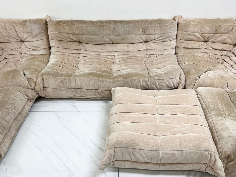 Ligne Roset Togo Sofa, Six Piece Sectional Designed by Michel Ducaroy ...