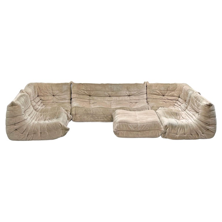 Ligne Roset Togo Sofa, Six Piece Sectional Designed by Michel Ducaroy ...
