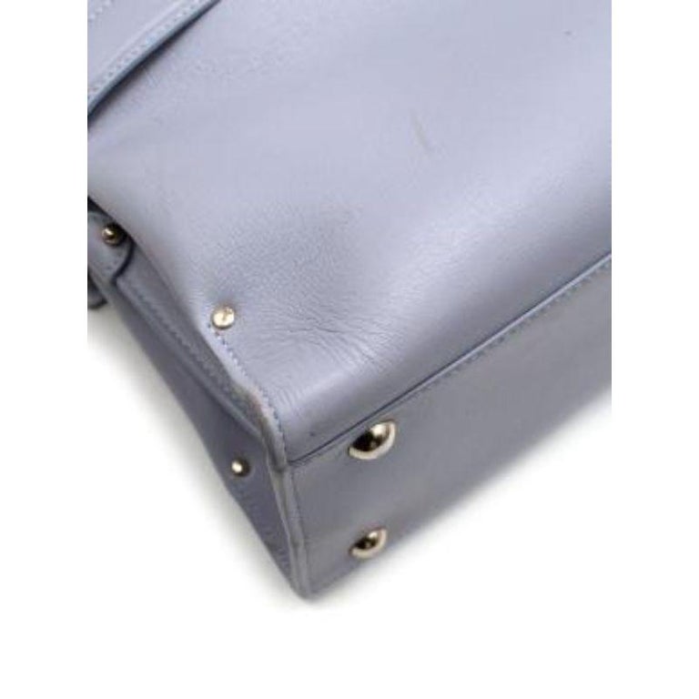 Lilac leather Gancini Buckle bag For Sale at 1stDibs