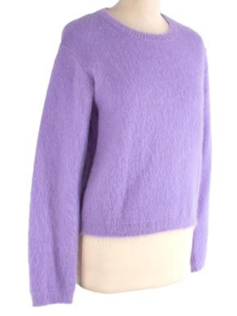 Lilac wool-mohair blend sweater For Sale at 1stDibs