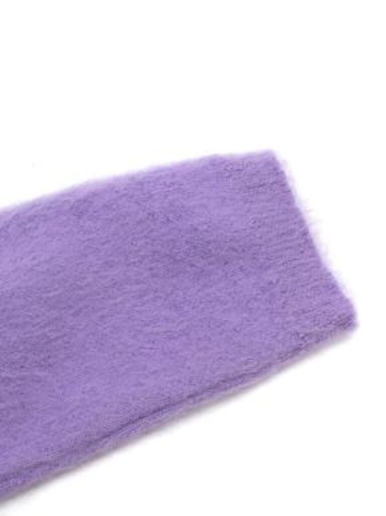 Lilac wool-mohair blend sweater For Sale at 1stDibs