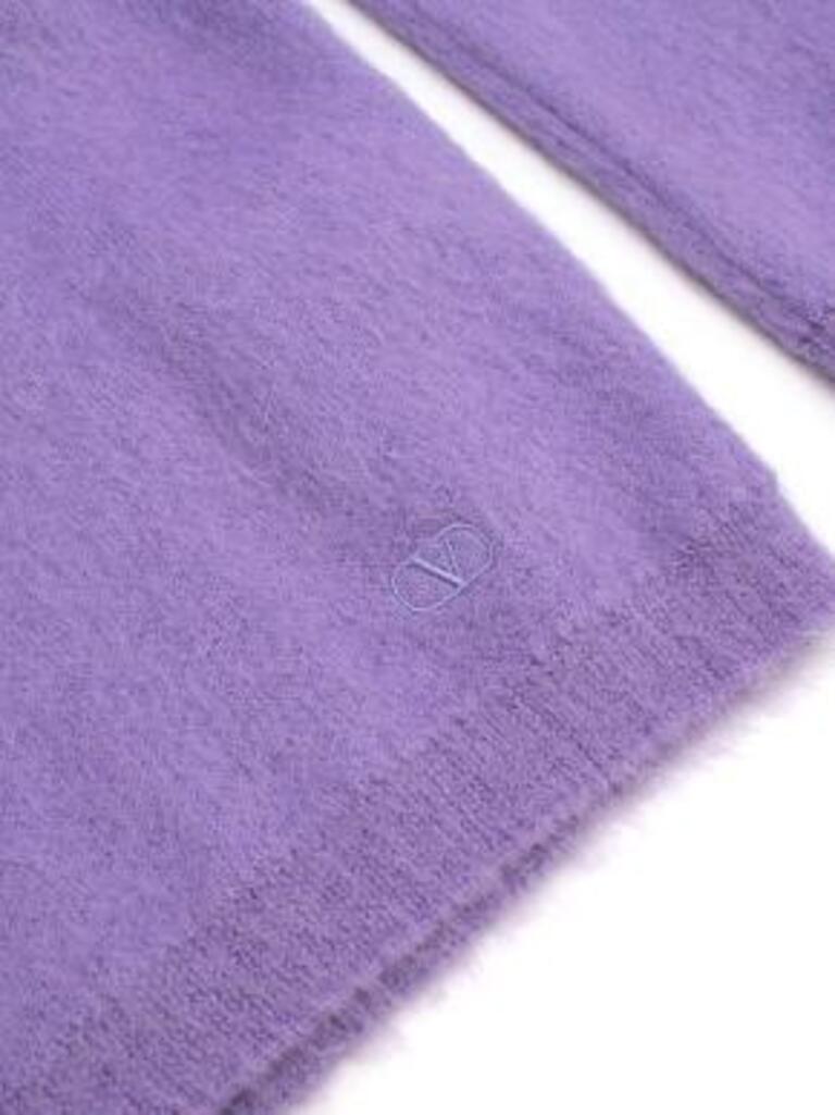 Lilac wool-mohair blend sweater For Sale at 1stDibs