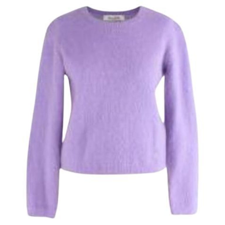 Lilac wool-mohair blend sweater For Sale at 1stDibs