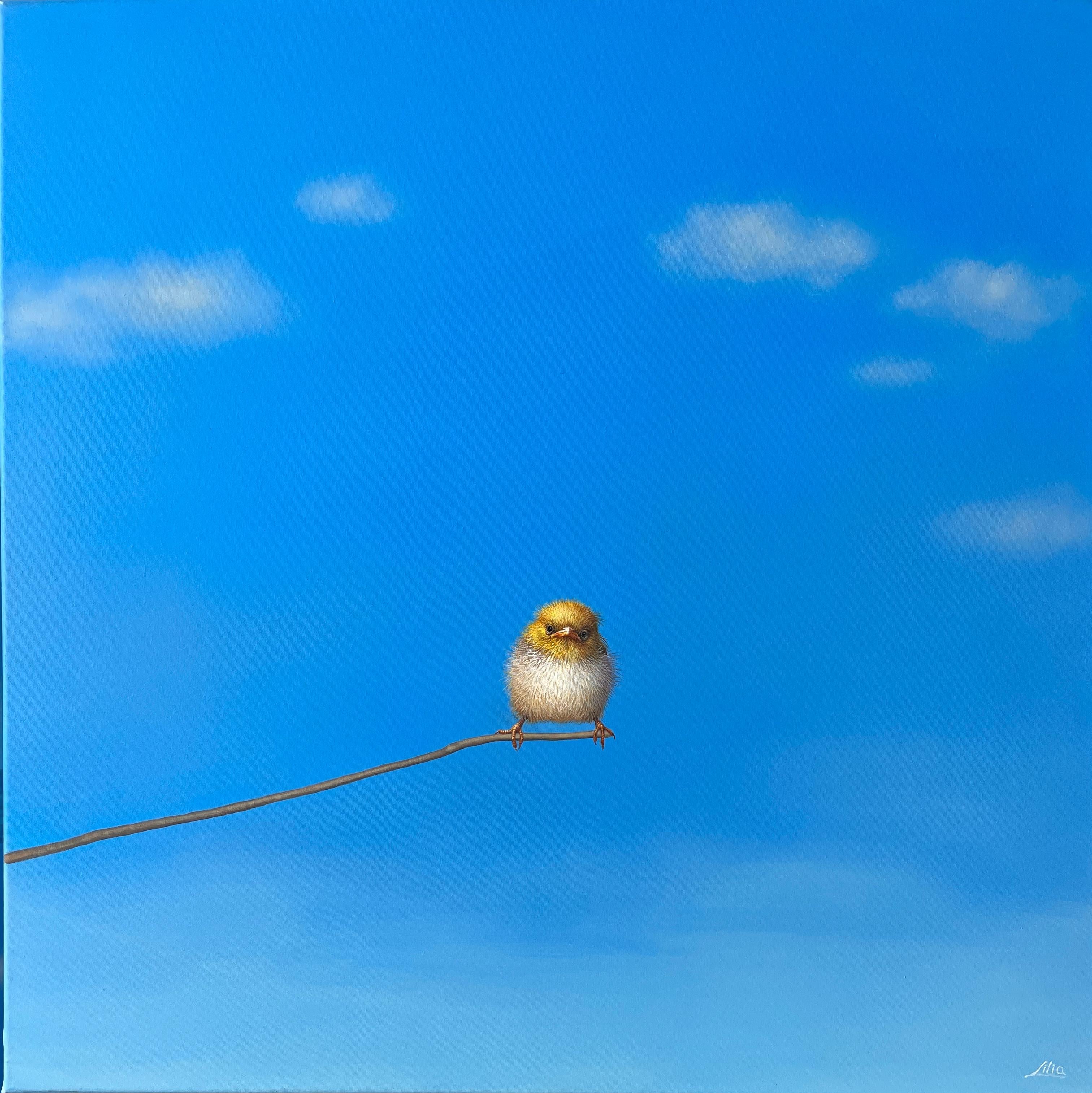 Lilia Mazurkevich - Rory- bird wildlife portraiture Contemporary realism Art-original oil ...