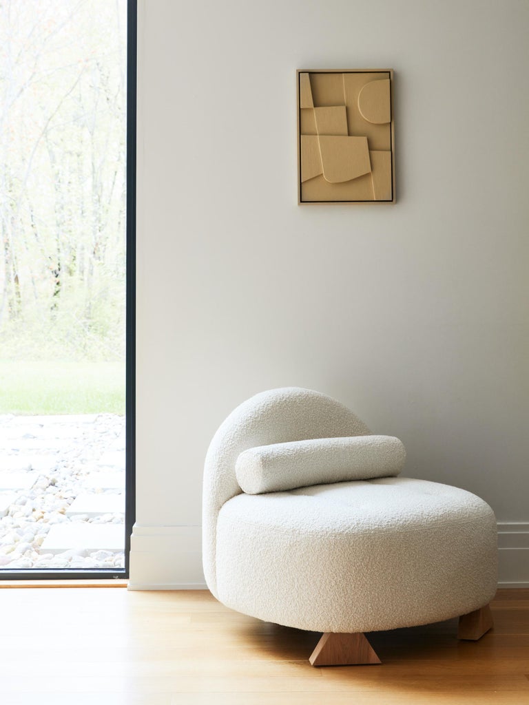 Lilian Club Chair, Ivory Bouclé Lounge Chair by Christian Siriano For ...