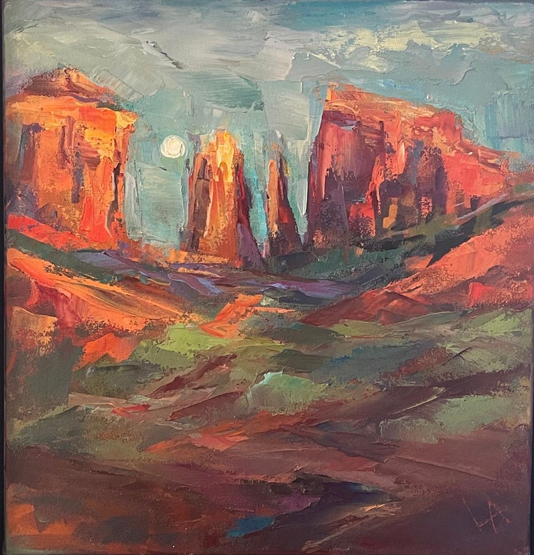 Lilli-anne Price - Cathederal Rock Full Moon For Sale at 1stDibs