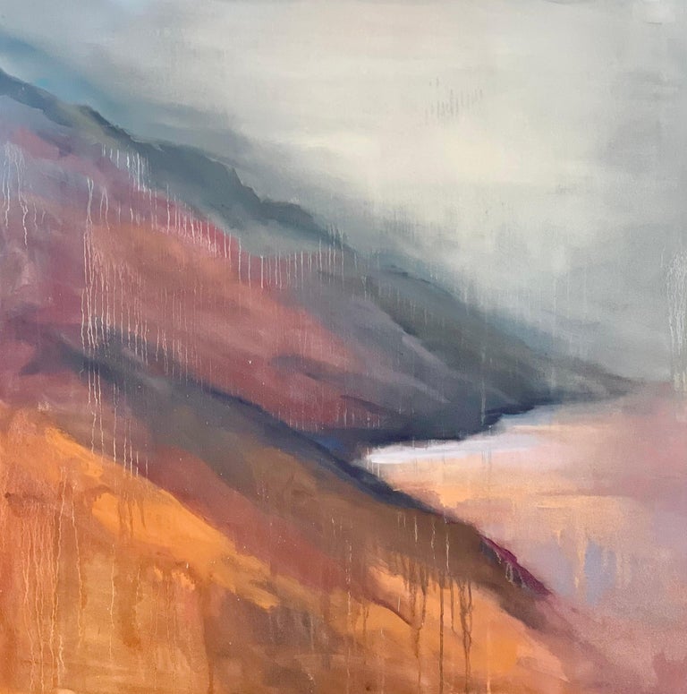 Lilli-anne Price - Sepia Seascape Contemporary landscape painted with ...