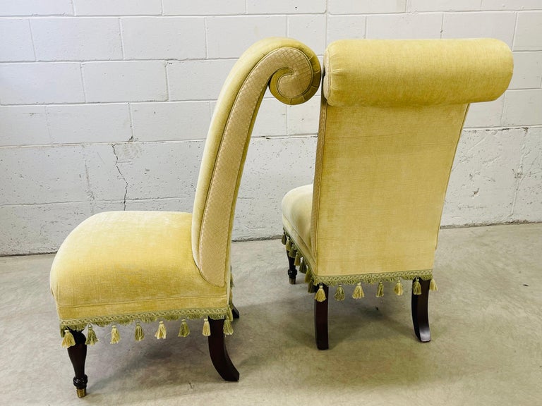 Lillian August Collection High Back Side Chairs, Pair For Sale at ...