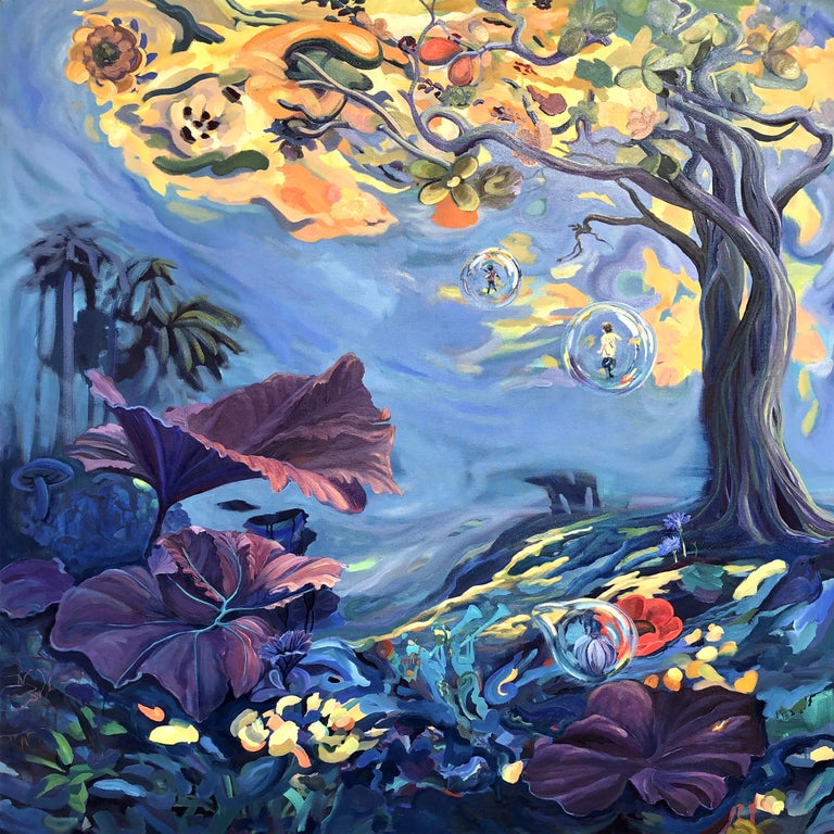 Lillianne Ruiz - “The Games We Play” 2021, Canvas, Oil Paint For Sale ...