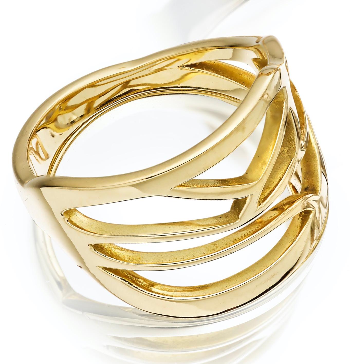 Lilly Hastedt Gold Bee Wing Ring For Sale at 1stDibs