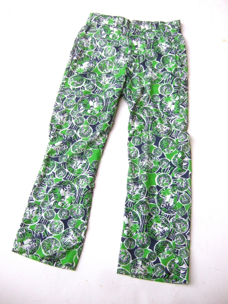 Lilly Pulitzer Men's Tiger Print Trousers Circa 1970s at 1stDibs | mens ...