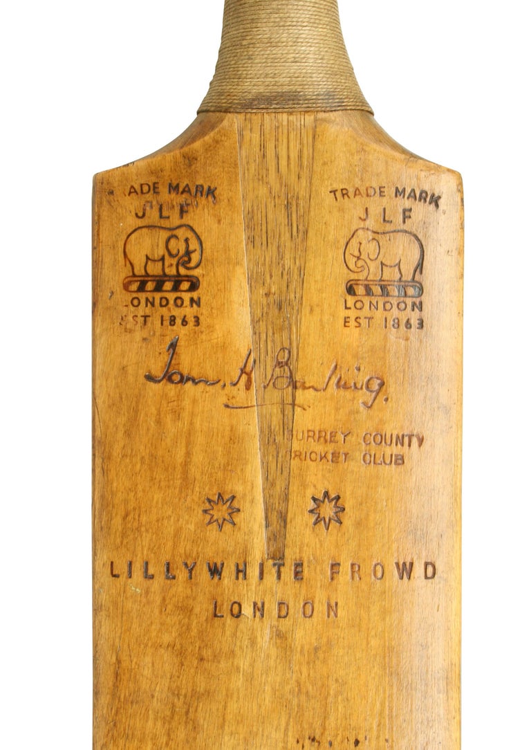 Lillywhite Cricket Bat, Tom Barling Autograph at 1stDibs