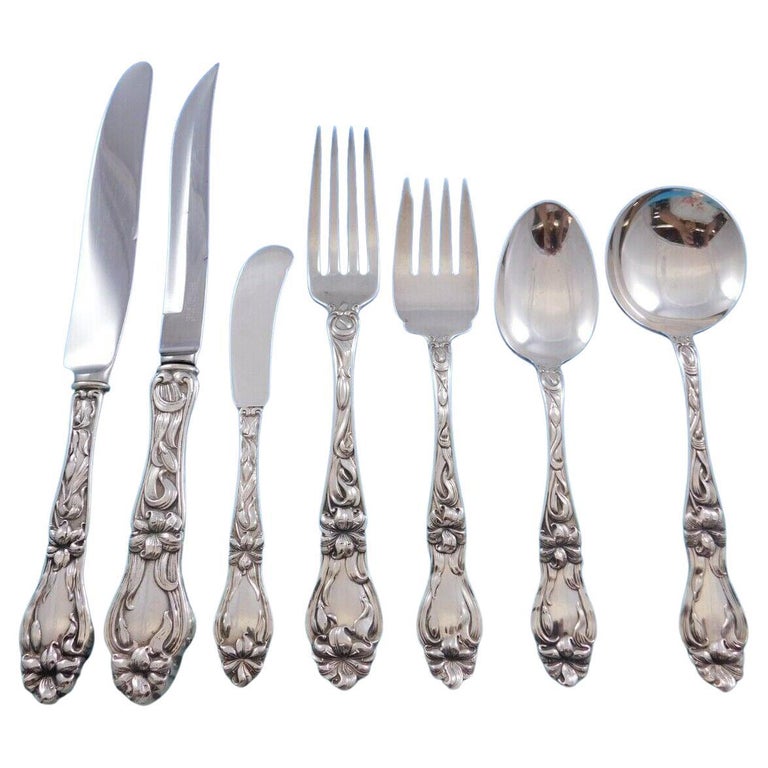 Lily by Frank Whiting Sterling Silver Flatware Service for 12 Set 89 ...