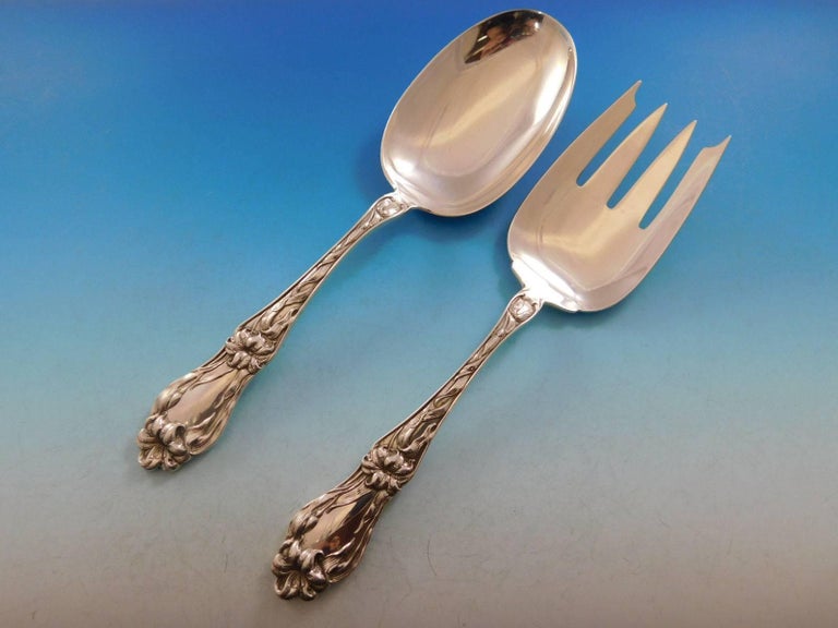 Lily by Frank Whiting Sterling Silver Flatware Service for 8 Set 48 Pcs ...