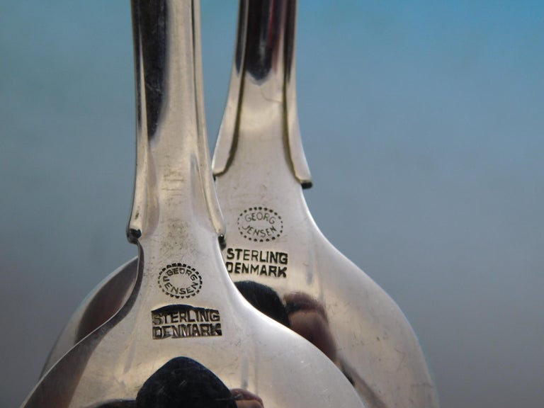 Lily of the Valley by Georg Jensen Sterling Silver Flatware Set Service 66 Pcs For Sale at 1stDibs