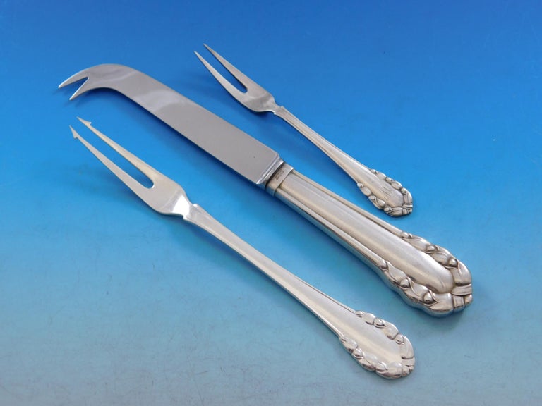 Lily of the Valley by Georg Jensen Sterling Silver Flatware Set Service 66 Pcs For Sale at 1stDibs