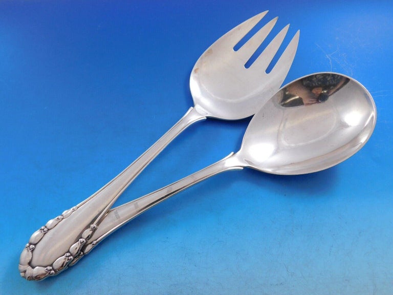 Lily of the Valley by Georg Jensen Sterling Silver Flatware Set Service 81 pcs For Sale at 1stDibs