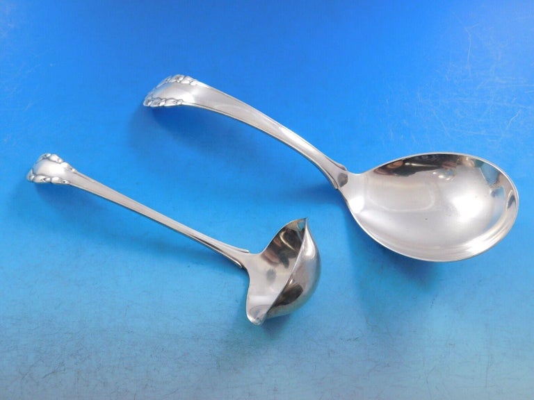 Lily of the Valley by Georg Jensen Sterling Silver Flatware Set Service 81 pcs For Sale at 1stDibs