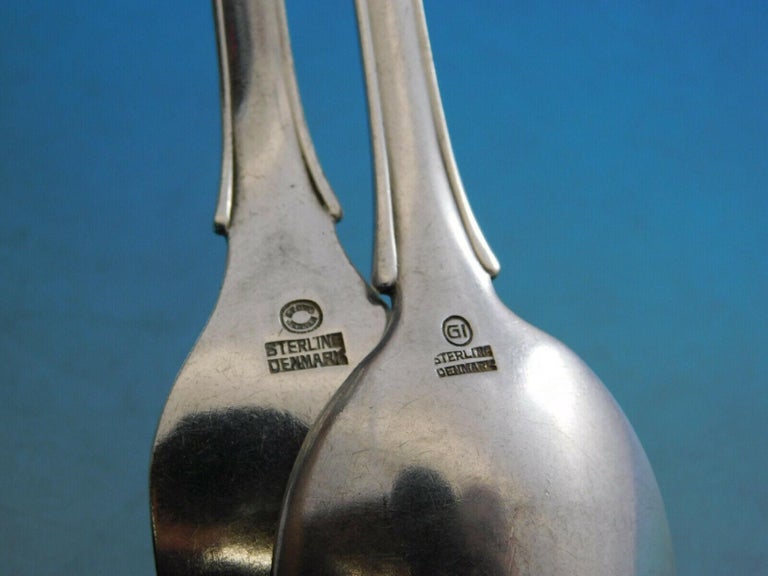 Lily of the Valley by Georg Jensen Sterling Silver Flatware Set Service 96 Pcs For Sale at 1stDibs