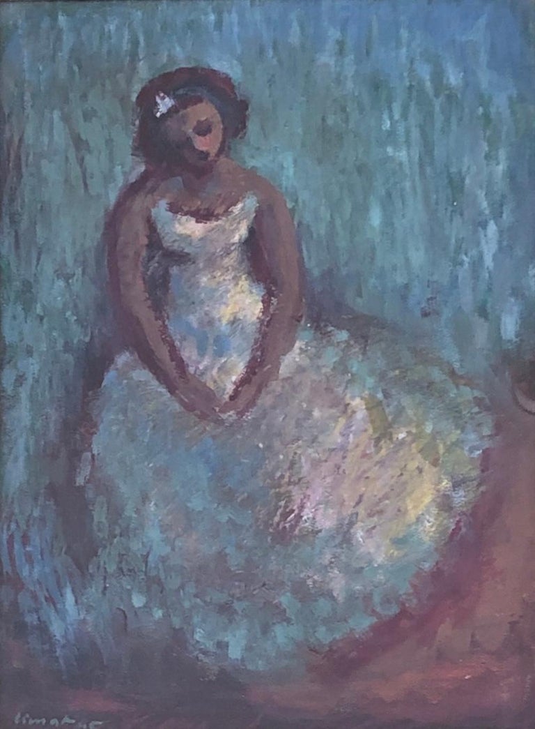 Limat - Young girl with headband For Sale at 1stDibs