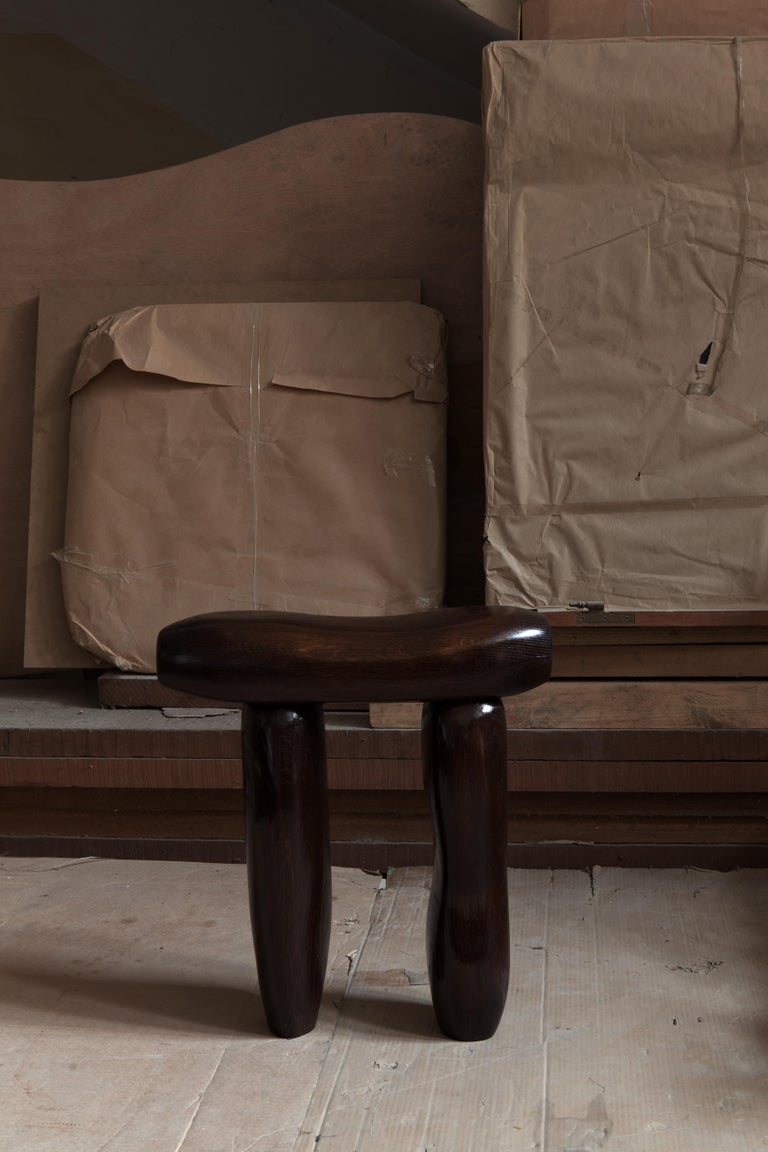Limbs Wood Stool by the Stone by the Door 'American oak version' For ...