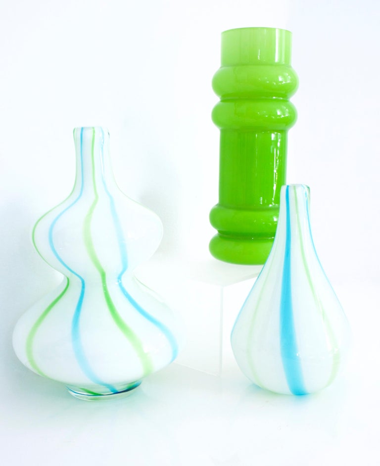 Lime Green Hooped Vase by Ryd, 1965 For Sale at 1stDibs | ryd lime