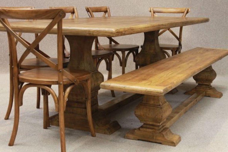 Limed Elm Dining Table Range, 20th Century For Sale at 1stDibs