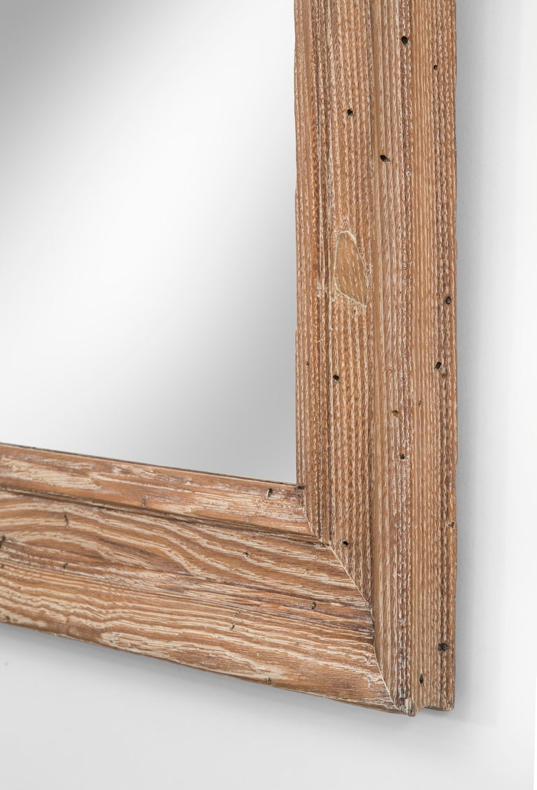 Limed Oak Framed Mirror at 1stDibs | limed oak mirror, oak framed ...