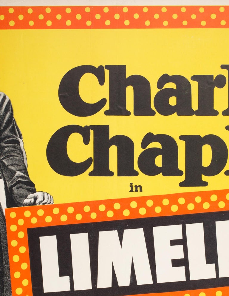 Limelight R1950s UK Quad Charles Chaplin Film Poster For Sale at 1stDibs