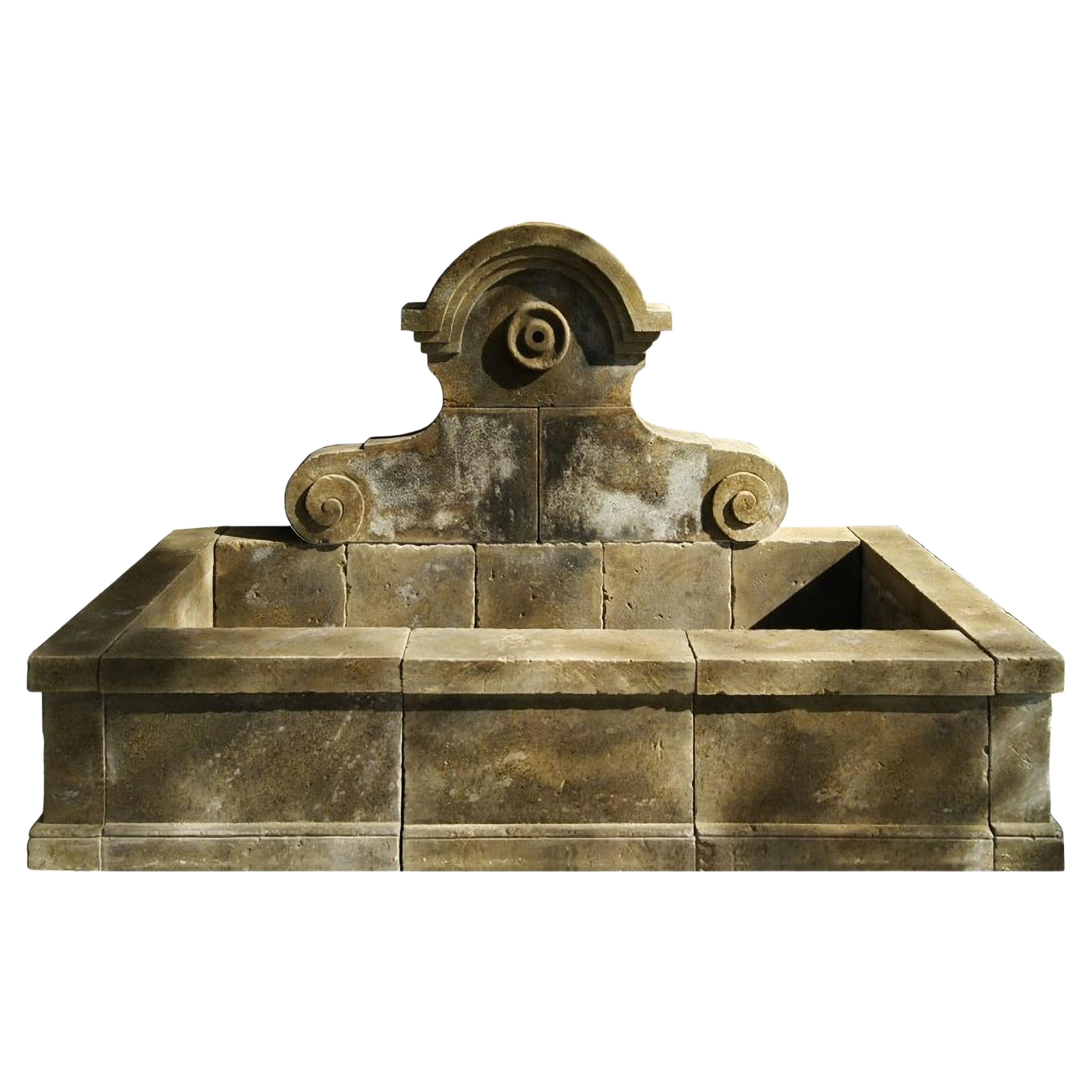 LIMESTONE FOUNTAIN OF VILLA BOCCELLA 20th Century For Sale at 1stDibs