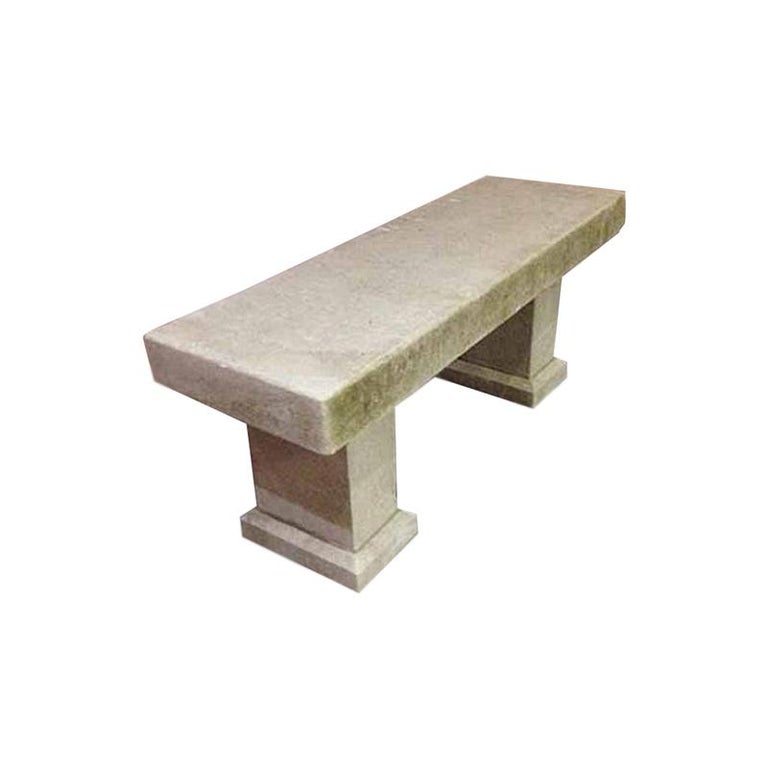 Limestone Garden Bench For Sale at 1stdibs