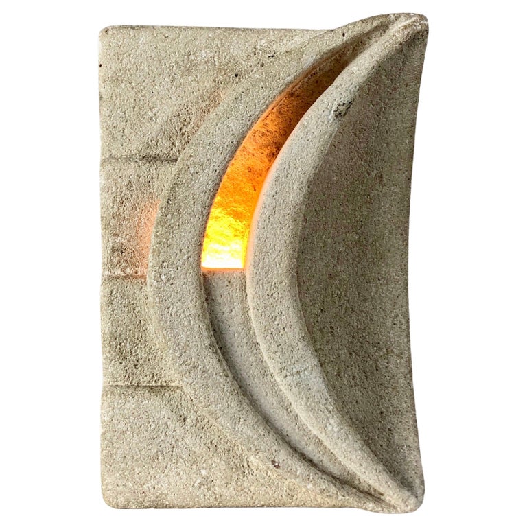 Limestone, Table Lamp, Albert Tormos, France, 1970 For Sale at 1stDibs