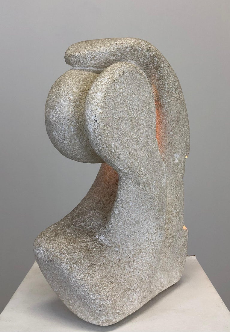 Limestone Table Lamp by Albert Tormos, France, 1970s For Sale at 1stDibs
