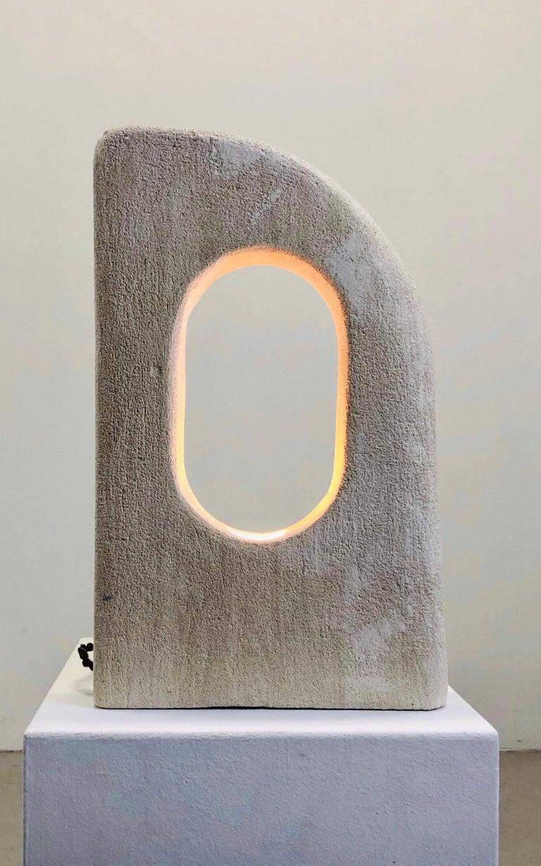 Limestone, Table Lamp, Michel Bonhomme, France, 2010 For Sale at 1stDibs