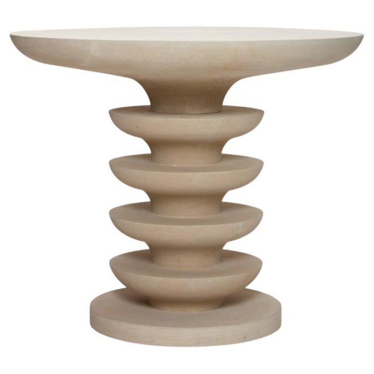 Limestone Table Ondulation by Pimar For Sale at 1stDibs