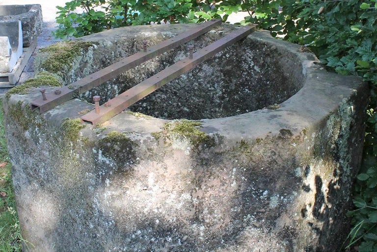 Limestone Well Head with Original Surface and Patina from the 18th ...