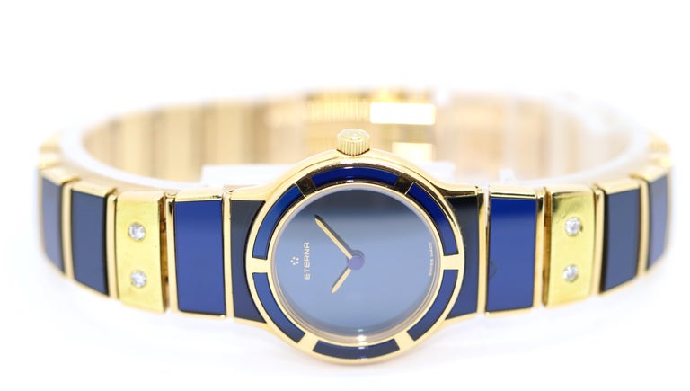 Limited 18 Karat Gold Ladies Wrist Watch by Eterna, Model Galaxis ...