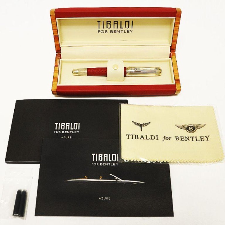 Limited Edition 111/ 500 Tibaldi for Bentley Azure Fountain 18k Pen For ...