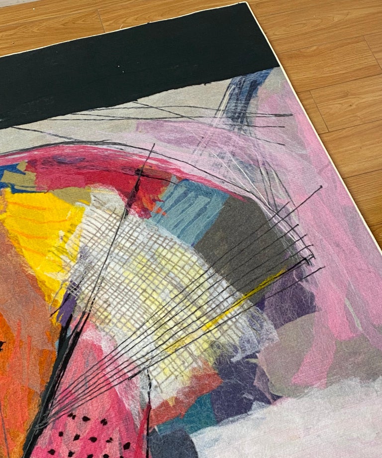 Limited Edition 20th Century Calman Shemi "Abstract" Tapestry Rug at ...