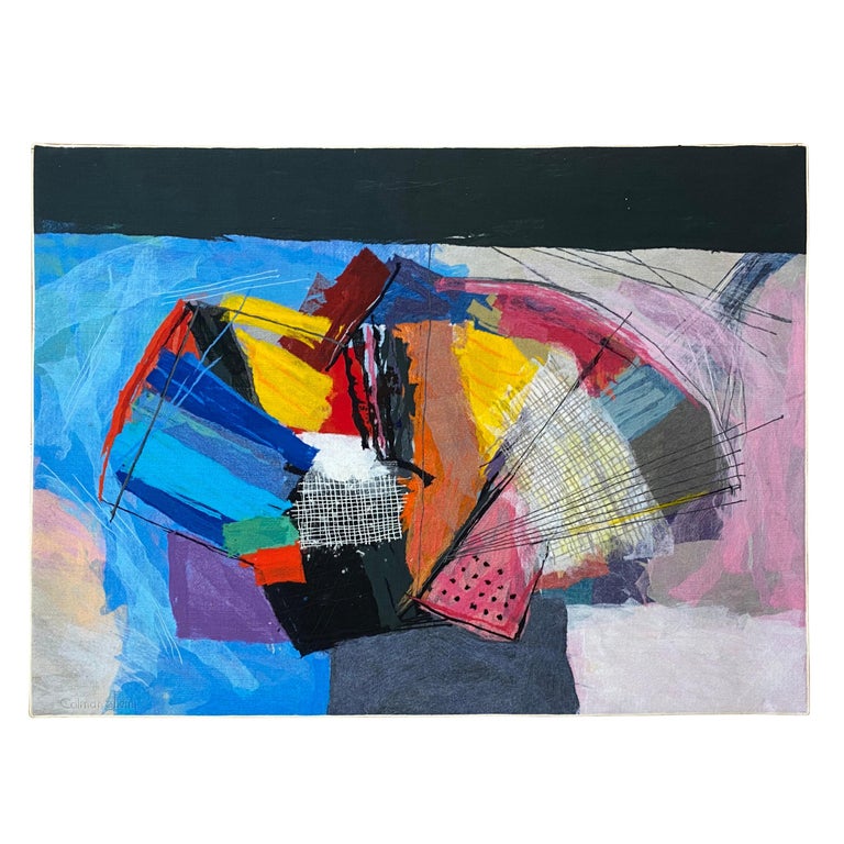 Limited Edition 20th Century Calman Shemi "Abstract" Tapestry Rug at ...