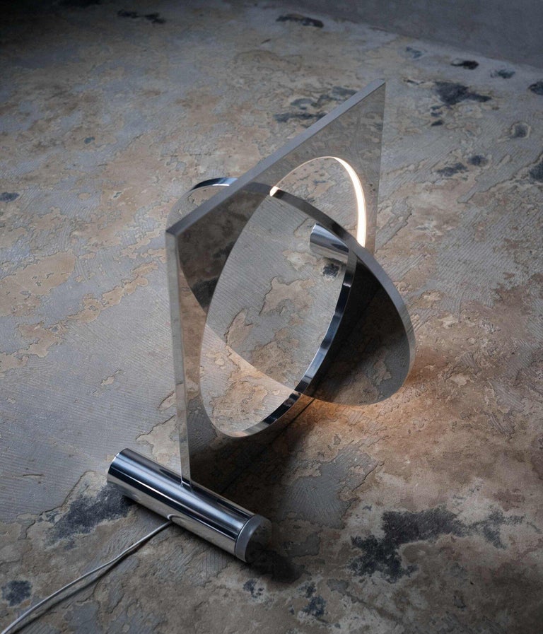 Limited Edition Anne Boysen 'Moonsetter' Chrome Floor Lamp for Louis ...