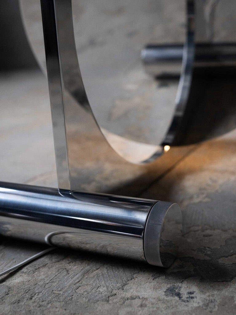 Limited Edition Anne Boysen 'Moonsetter' Chrome Floor Lamp for Louis ...