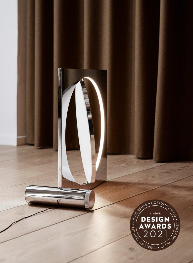 Limited Edition Anne Boysen 'Moonsetter' Chrome Floor Lamp for Louis ...