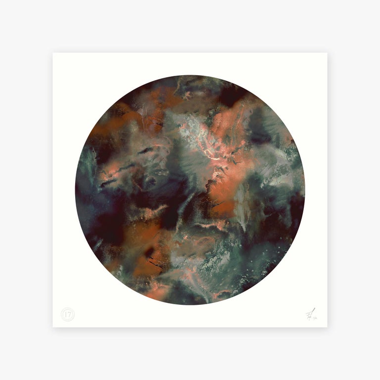 Limited Edition Art Print by 17 Patterns, Cloudbusting Circle Rust For ...