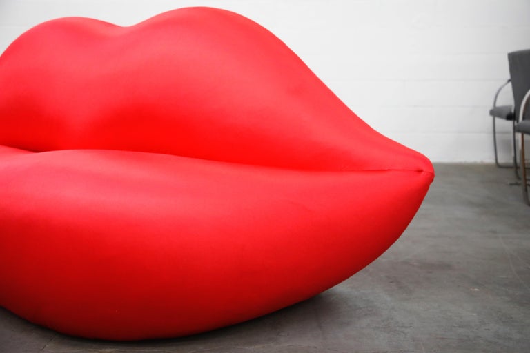 Limited Edition Bocca Sofa by Studio 65 for Gufram, Signed Dated ...