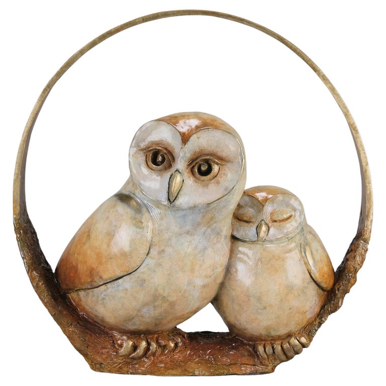 Limited Edition Contemporary Bronze "Cute as Buttons" by Roxy Winterburn For Sale at 1stDibs