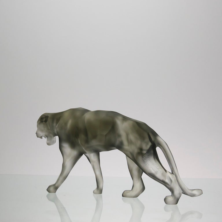 Limited Edition Glass Sculpture "Wild Panther" by Richard Orlinski for ...